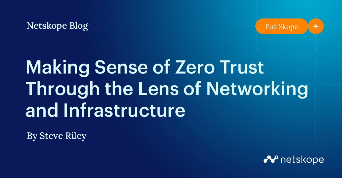 Making Sense of Zero Trust Through the Lens of Networking and ...