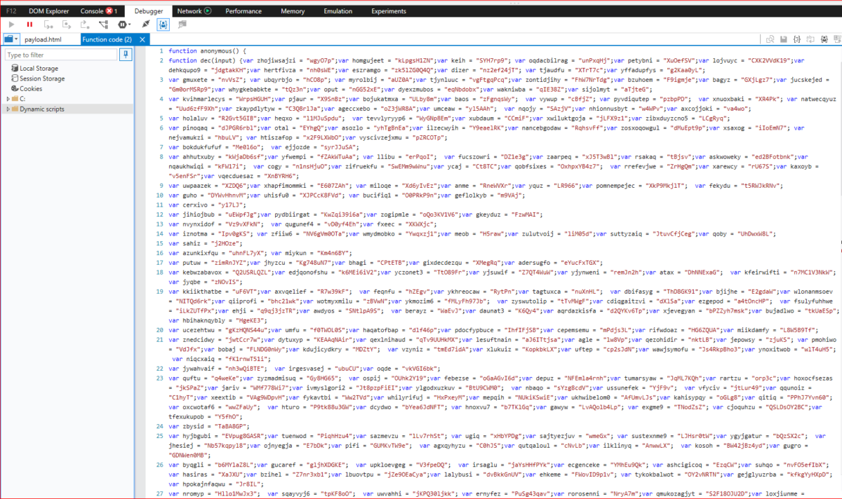 Obfuscated Javascript Malware using Cloud Services - Netskope
