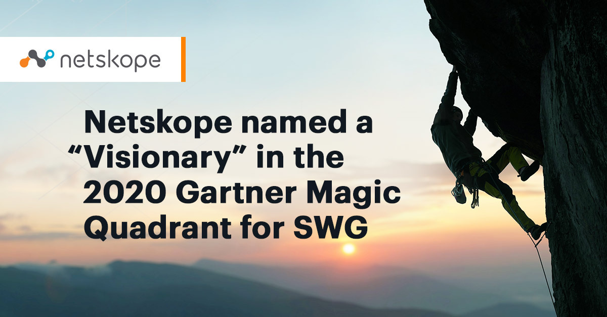 Netskope SWG in Gartner 2022 SSE Magic Quadrant - Netskope Netskope SWG in Gartner 2022 SSE Magic Quadrant - Netskope