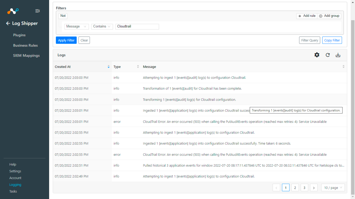 An Overview of the Netskope AWS CloudTrail Lake Integration - Netskope