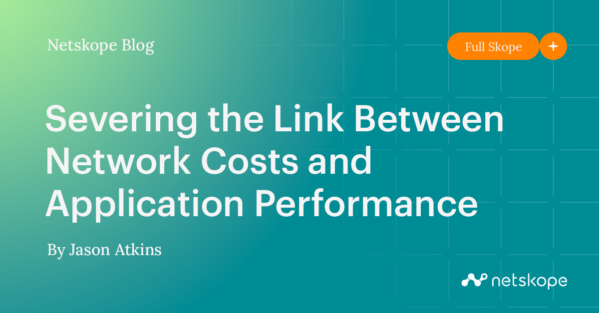 Severing the Link Between Network Costs and Application Performance ...