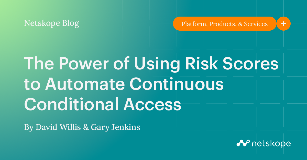 The Power Of Using Risk Scores To Automate Continuous Conditional