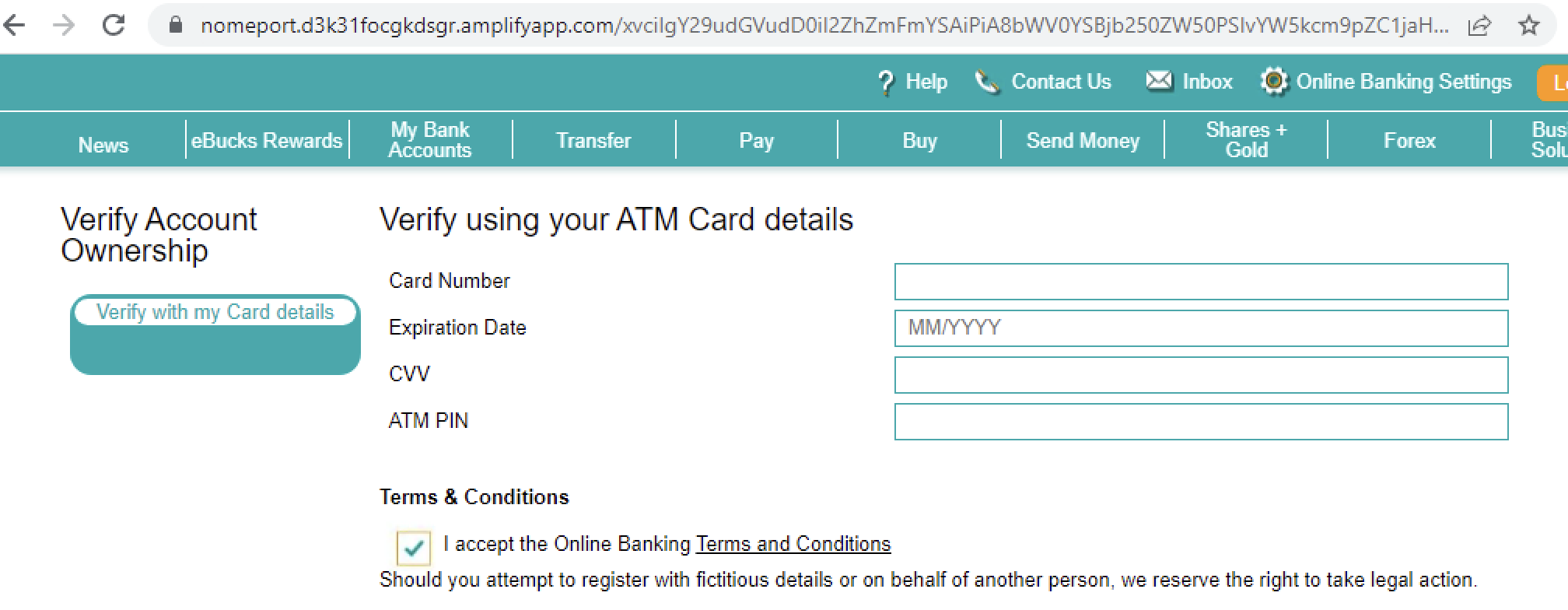 Aws Amplify Hosted Phishing Campaigns Abusing Telegram Static Forms